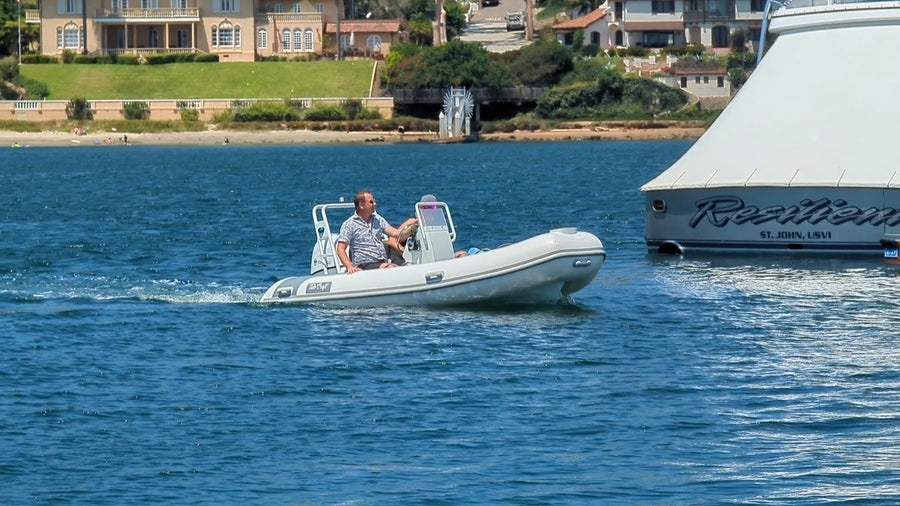 Custom White/Black/Teal Nantucket 12 – Tide Craft Boats